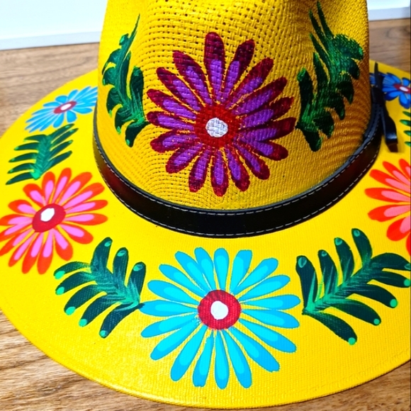 Hand Painted Hat | Accessories | Artisanal Hand Painted Hat | Poshmark
